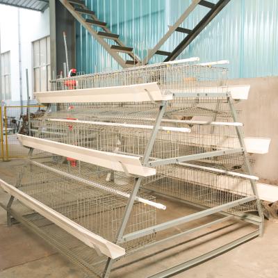China A Type Battery Layer Automatic Egg Poultry Farming Equipment System Chicken Cages for Poultry Farming for sale