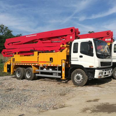 중국 265KW 34 미터 중고 시멘트 트럭 양호한 상태 3축 판매용