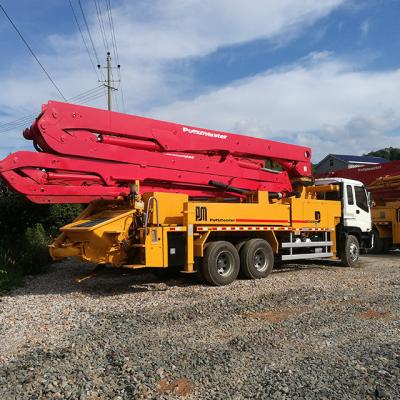 중국 265KW 34 미터 중고 시멘트 트럭 양호한 상태 3축 판매용