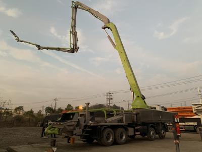 중국 Zoomlion 60 미터 ACTROS 4141 운송용 콘크리트 펌프 트럭 사용 판매용