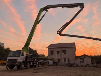 중국 Zoomlion 60 미터 ACTROS 4141 운송용 콘크리트 펌프 트럭 사용 판매용