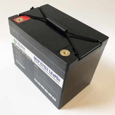 Κίνα Βαθιά ενέργεια μπαταριών 960Wh λίθιου κύκλων 12V 75Ah επανακαταλογηστέα προς πώληση