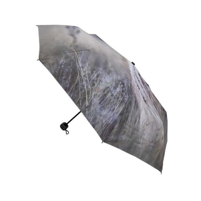 Digital printing silver coated folding umbrella with custom logo