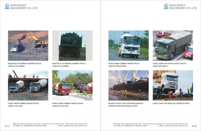 HOWO 6 x autocarro con cassone ribaltabile resistente 4, singola carrozza LHD Tipper Truck di fila