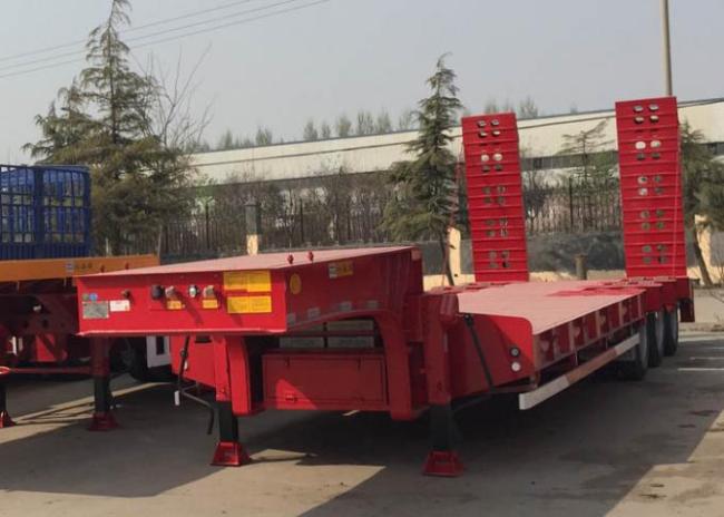 Нагружая конструкция подвергает гидравлические планшетные цапфы механической обработке трейлера 3 80 тонн 17m