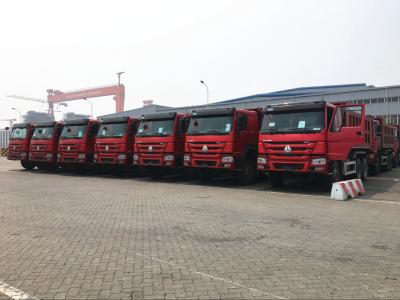 Cina gli autocarri con cassone ribaltabile di 25T 336hp 371hp HOWO 6 x 4 10 spingono il colore rosso che dirige ZF8118 in vendita