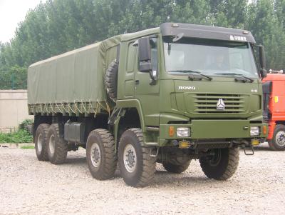 China Militaire 8 x 8 290/371/336 Zware de Ladingsvrachtwagens van /420hp met EURO III Emissienorm voor zware bedrijfsvoertuigen Te koop