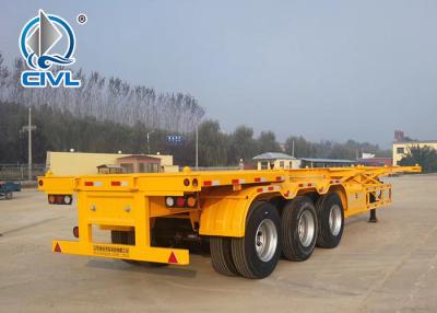 Cina Assi 3 rimorchio dei semi del contenitore di 2 x di 20ft/40ft/telaio a base piatta 12500mm del rimorchio in vendita