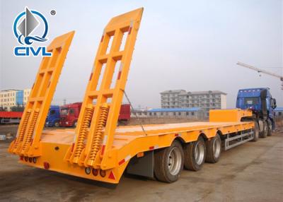 Cina Ingiallisca 3 il rimorchio laterale manuale basso Howo dell'autocarro a cassone degli autoarticolati/20T 30T del letto degli assi in vendita