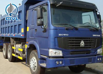 Cina nuovo ribaltatore resistente 336hp/371hp, scaricatore resistente dell'autocarro con cassone ribaltabile di Howo 6x4 18m3 di colore blu della guida a sinistra in vendita