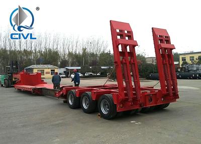 Cina 3 autoarticolati del camion degli assi 60T Lowbed con la scala/rampa in vendita