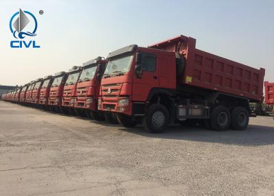 Cina autocarro a cassone resistente della sabbia delle ruote 371HP LHD 20-30tons dell'autocarro con cassone ribaltabile di 6x4 EuroII 10 in vendita
