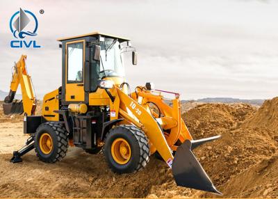 Cina Caricatore agricolo dell'escavatore a cucchiaia rovescia di Loader 58kw 10-20 dell'escavatore di Front Digging And Rear Shovel in vendita