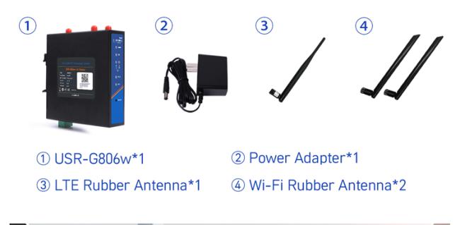 USR-G806W-E Europe 2.4G WiFi Enhanced 2*2 MIMO, up to 300Mbps With Sim Card Slot 4g Industrial openVPN Router