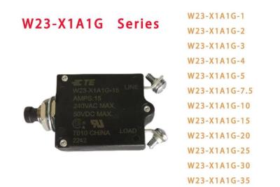 China 1pool 7.5A thermische schakelaar op panel met push-pull actuator W23-X1A1G-7.5 Te koop