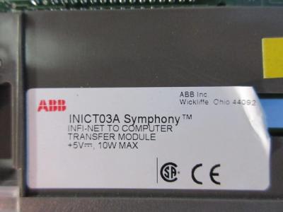 China ABB INICT03A Infi-Net To Computer Transfer Module Digital I O Module for sale