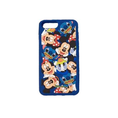 Cina Copertura molle del telefono del silicone di Disney di sorriso senza supporto dell'automobile per Samsung e IPhone in vendita
