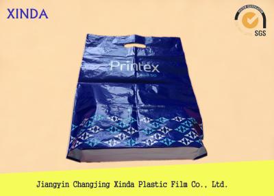 Cina La progettazione di plastica di logo del cliente dell'HDPE ha stampato le borse con il rinforzo tagliato di handle&side in vendita