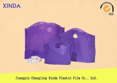 Cina Il vergine HDPE/LDPE rimuove le borse tagliate di vendita al dettaglio del trasportatore della cima dell'onda della maniglia trasparenti in vendita