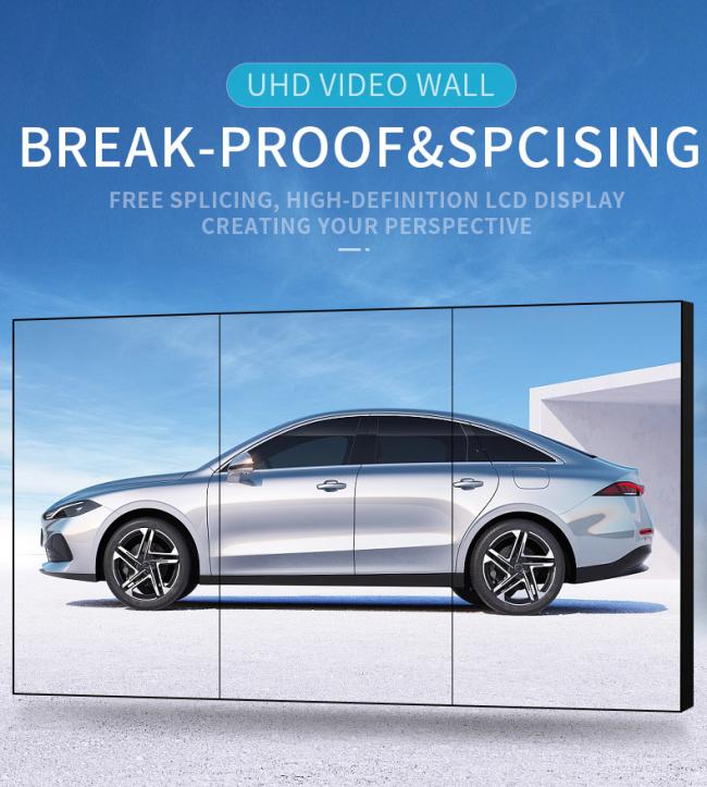 Commercial Events Free Standing Display Narrow Bezel Splicing Screens Video Wall Signage Board Control LCD Video Wall Display