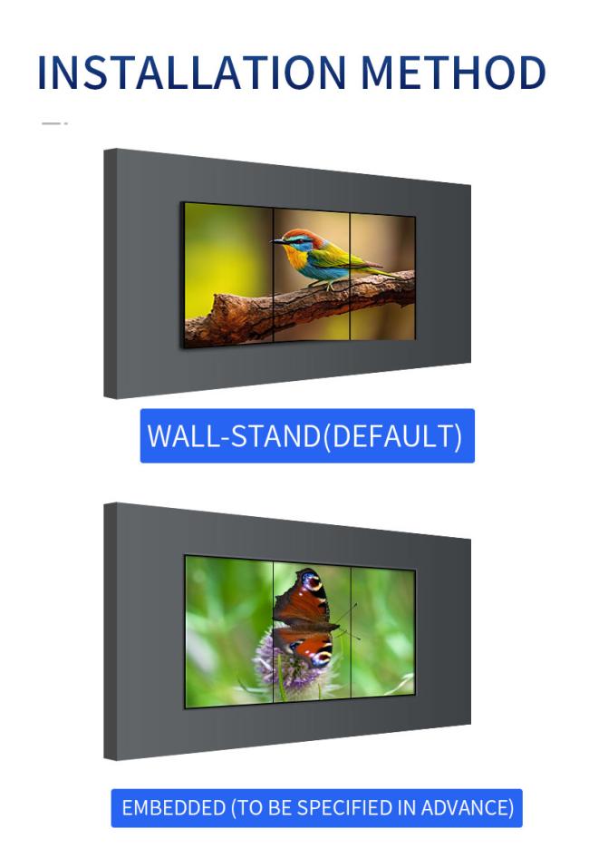 Commercial Events Free Standing Display Narrow Bezel Splicing Screens Video Wall Signage Board Control LCD Video Wall Display