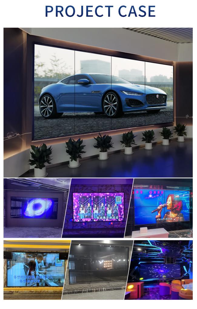 Commercial Events Free Standing Display Narrow Bezel Splicing Screens Video Wall Signage Board Control LCD Video Wall Display