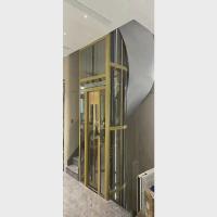 Semi Circle Home Elevator Gearless Traction 400 Kg Center Opening china Semi Circle Home Elevator Gearless Traction 400 Kg Center Opening