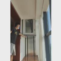 Quality Safety Touch Panel Naked Cabin Hydraulic Elevators / PLC Hydraulic Lift For House for sale