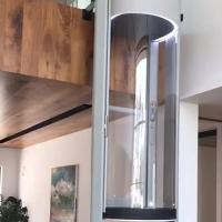 Quality Microprocessor Controlled Automatic Door Capsule Lift Elevator With Emergency Stop for sale