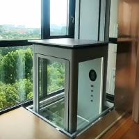 Quality 5 Stops Hydraulic Naked Cabin Elevators With 14.5 M Maximum Travel Height Hydraulic Lift For Home for sale