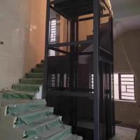 Quality Elegant Stainless Steel Cabin Compact Hydraulic Home Lift With 5 Stops And 14.5 M Max Height for sale