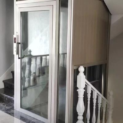 Customizable Hydraulic Home Elevator Sightseeing Cabin With 4.7 Kw Motor And 3m