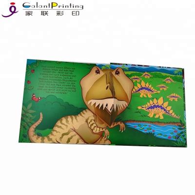 Cina La storia del pop-up dei bambini animali del dinosauro su ordinazione prenota per i bambini di 1 anno in vendita