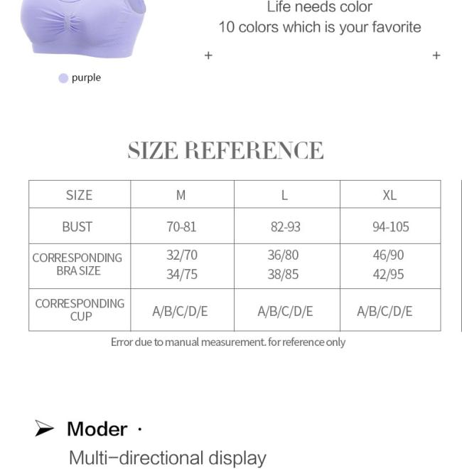 Nursing bra U-shape design detail