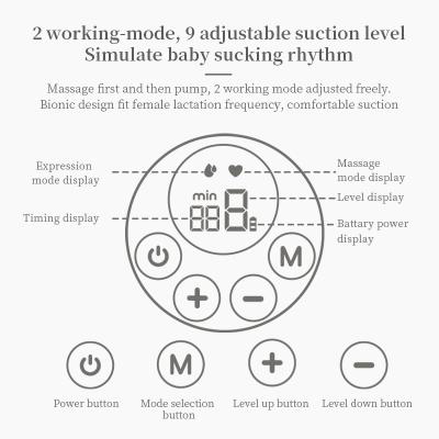China Electric Wearable Breast Pump Set On The Go Hands Free Pump With Suction Function for sale