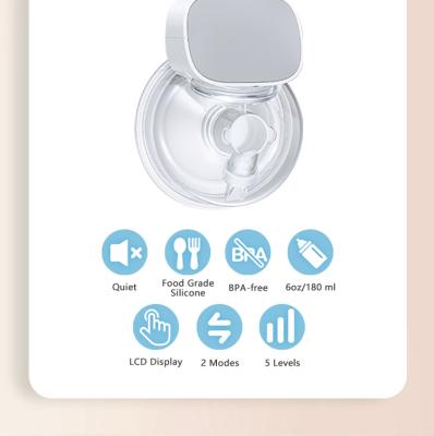 China Variable Flow Velocity Breast Pump Set Concealable FDA Hands Free Wearable Breast Pump for sale