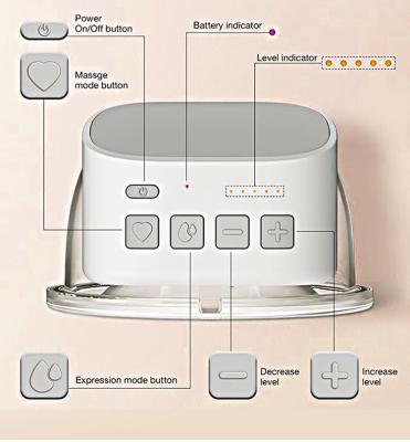 China Variable Flow Velocity Breast Pump Set Concealable FDA Hands Free Wearable Breast Pump for sale