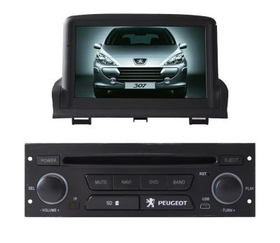 中国 グラフィカル ユーザー インタフェースが付いているプジョー・307 車 GPS のナビゲーション・システム 販売のため
