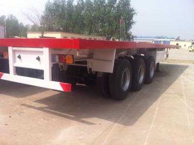Cina La piattaforma del piano d'acciaio ha rimorchiato i rimorchi 28 contenitore dell'asse del rimorchio 3 del camion dei semi di tonnellata in vendita