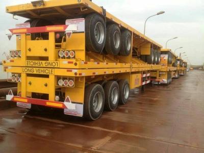 Cina 3 rimorchio a base piatta del contenitore di capacità dell'asse 40T di FUWA con sei grandi doppie camere in vendita