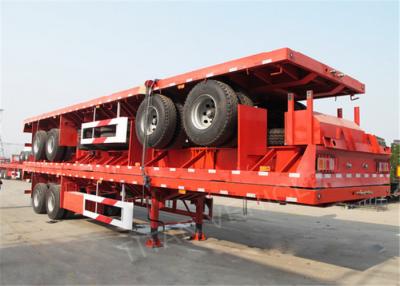 Cina Rimorchio a base piatta dei semi del contenitore di 3 assi per 20 ft e 40 ft di trasporto in container in vendita