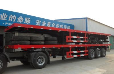 Cina rimorchi a base piatta dei semi per i telai a base piatta del contenitore di sale/40ft in vendita