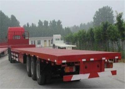 Cina rimorchio a base piatta del contenitore del carrello di atterraggio di 28T Jost con gli assi di marca di 3Pcs FUWA in vendita