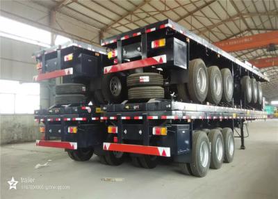Cina Rimorchio a base piatta del contenitore della sospensione meccanica comune con gli assi di marca di 3Pcs FUWA in vendita
