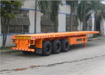 Cina rimorchio a base piatta del contenitore della tri dell'asse 40ft di 13m sospensione dell'aria con 12 serrature del contenitore degli insiemi per philippine in vendita