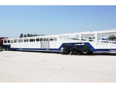 Cina 25T JOST che atterra colore di bianco del rimorchio del trasportatore dell'automobile degli assi di Grear Fuwa in vendita