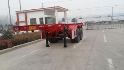 Cina asse 2 40ton di 7.5m semirimorchio di scheletro della base del rimorchio/contenitore dei semi del contenitore della sospensione della molla 20ft/di 40ft in vendita