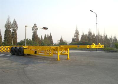 中国 3 車軸は 50 トンねじれの 40ft の平面/骨組平面貨物専用コンテナのトレーラー締まります 販売のため