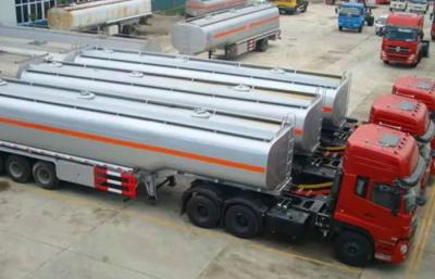 Cina Ellissi beventi del rimorchio del serbatoio di acqua dell'acciaio inossidabile 3 assi 50cbm in vendita