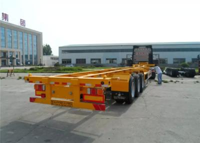 Cina rimorchio a base piatta di scheletro dei semi del rimorchio/contenitore dei semi del contenitore dell'Tri asse Q345 con la parete laterale facoltativa in vendita